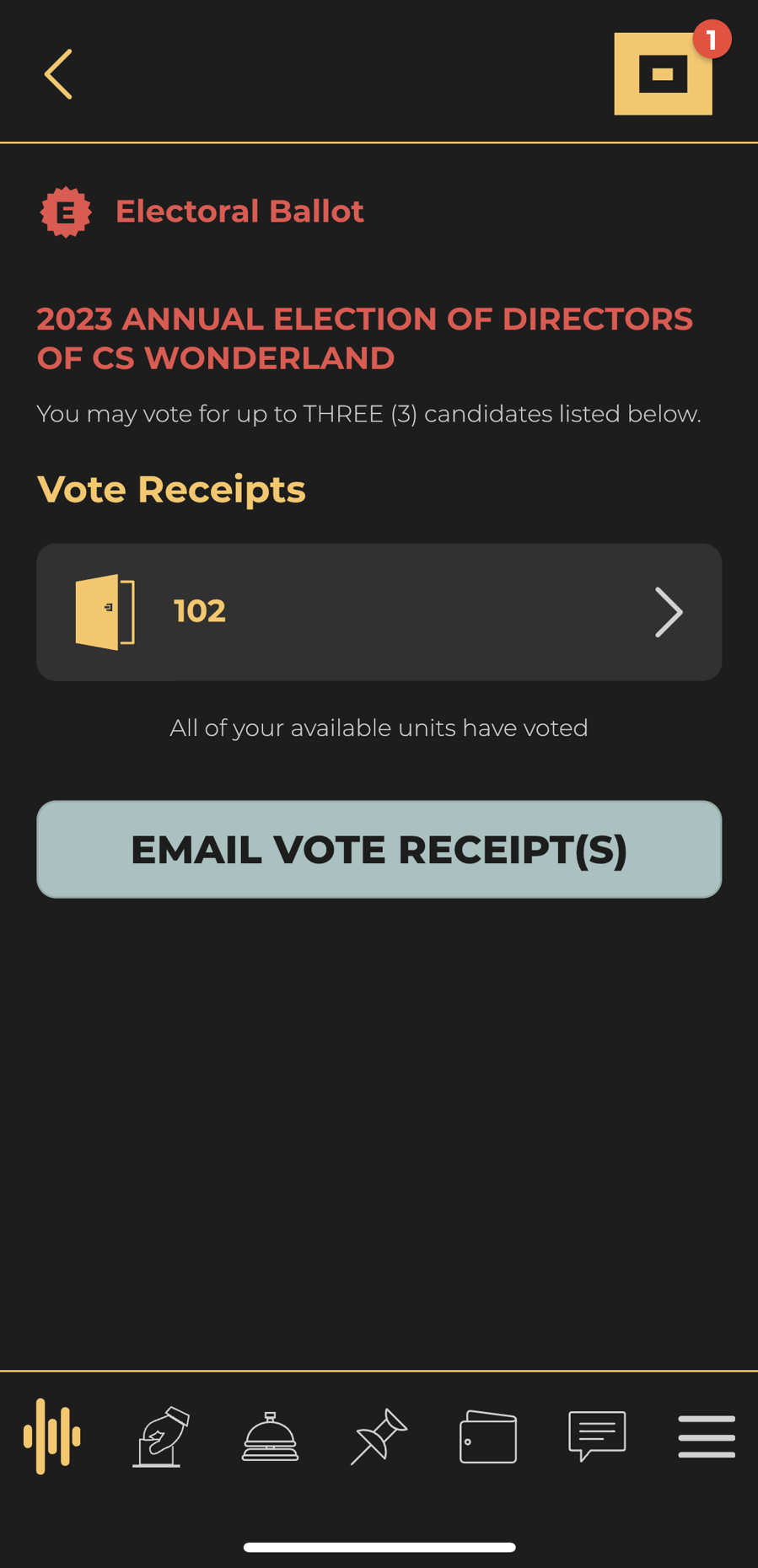 How to Cast an Electoral Vote on the ONR App – ONR Knowledge Base